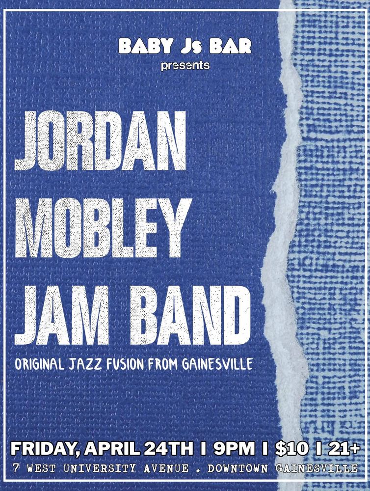 April 24, 2026 at Baby J's Bar with Jordan Mobley Jam Band ...